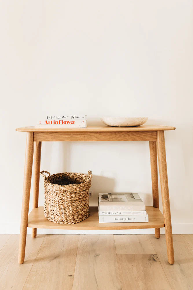 Hall & Console Tables – Oak Entryway Tables with Storage & Scandi Style ...